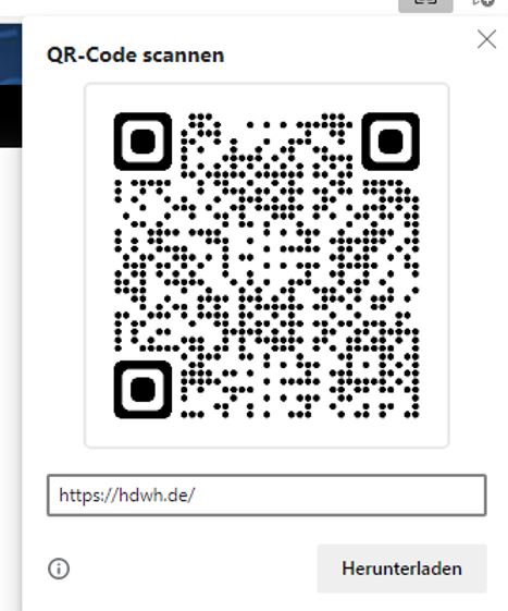 Microsoft Edge Chromium QR-Code für Seiten-URL generieren