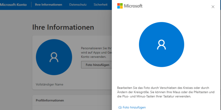 Windows 10 Profilbild löschen oder ändern - online Konto oder lokal