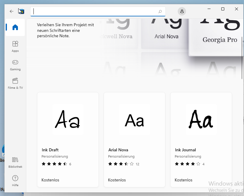 Windows 11: Schriftarten installieren - kostenlos Schriftarten herunterladen