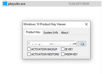 Windows 10 Product Key Viewer