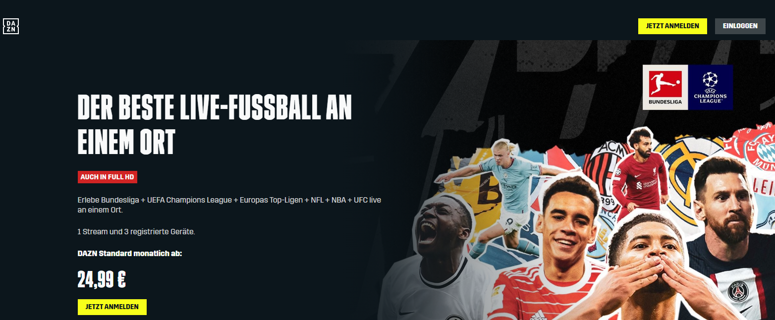 DAZN Kosten und Abo-Preise für 2023: Alles, was ihr wissen müsst - HDWH.de