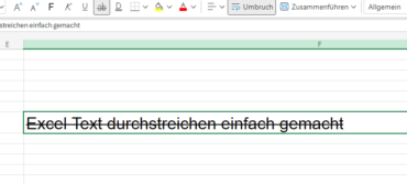 Excel Text Durchstreichen – So funktioniert es - HDWH.de